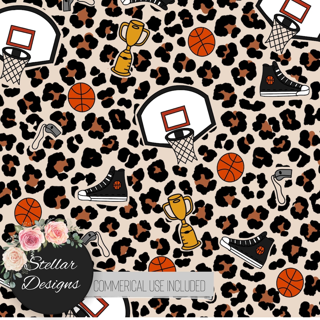 Leopard Basketball Pattern | Sublimation Design Download | Digital ...