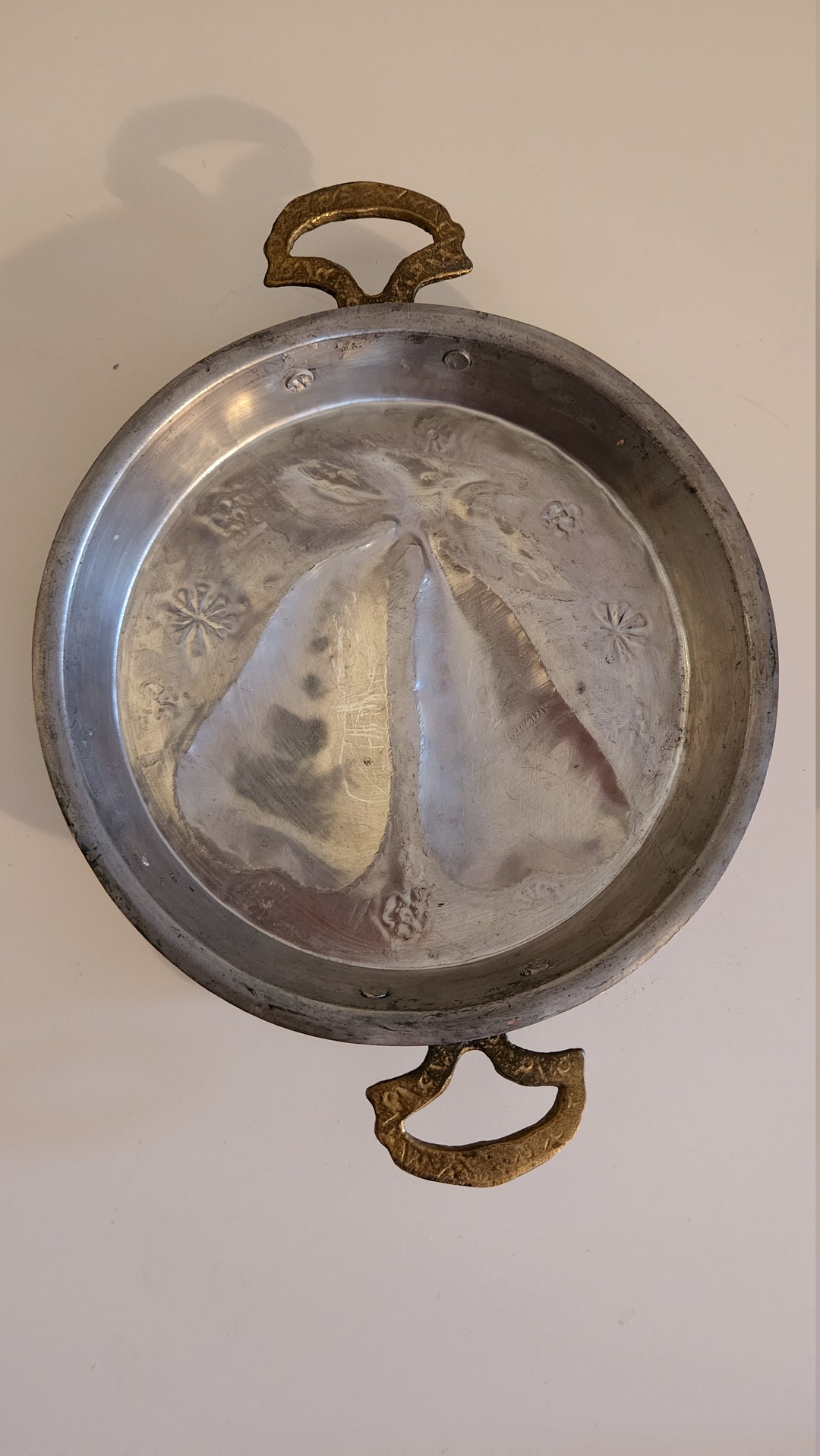 Copper Pan Embossed With Pear Design - Etsy