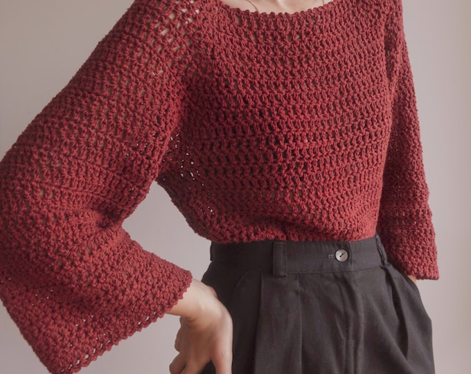 Crochet Sweater Pattern The Gaia Sweater Etsy