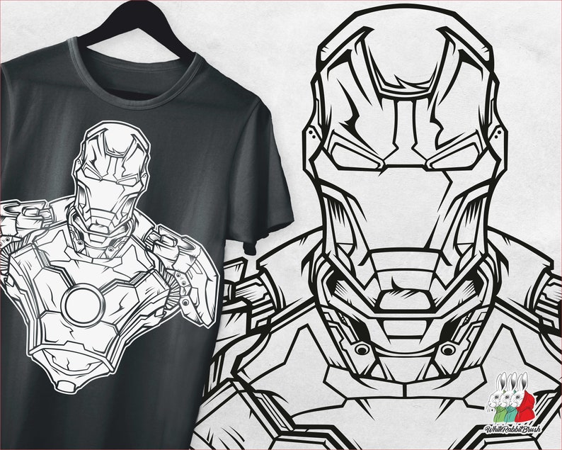 MARVEL Iron Man Svg, Png, Dxf, Eps, Ai Files for Cutting. Ironman ...