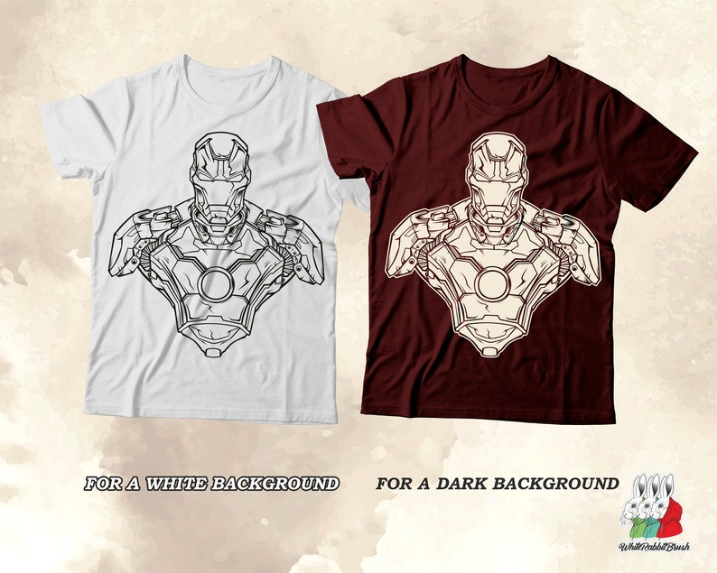 MARVEL Iron Man Svg, Png, Dxf, Eps, Ai Files for Cutting. Ironman ...