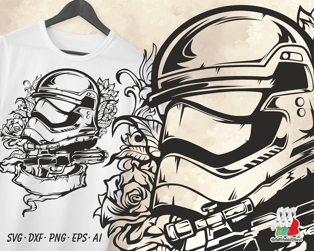 Star Wars Stormtrooper Helmet Svg, Png, Dxf, Eps, Ai Files for Cricut ...