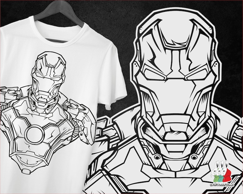 MARVEL Iron Man Svg, Png, Dxf, Eps, Ai Files for Cutting. Ironman ...