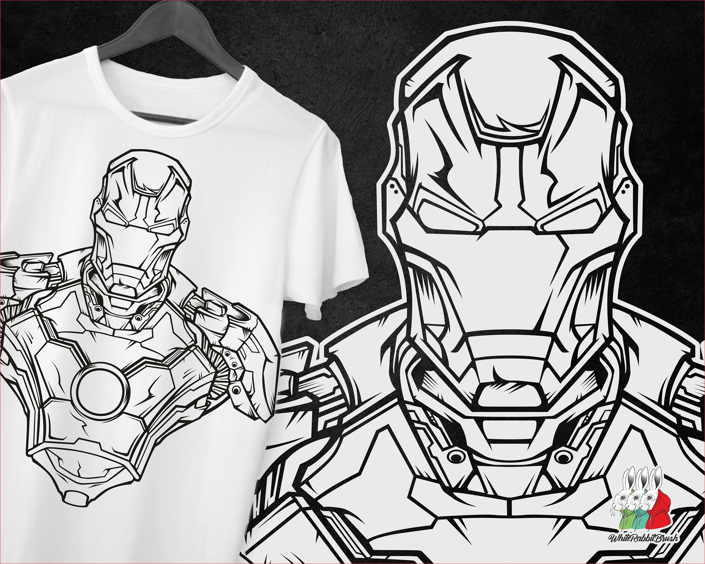 MARVEL Iron Man Svg, Png, Dxf, Eps, Ai Files for Cutting. Ironman ...