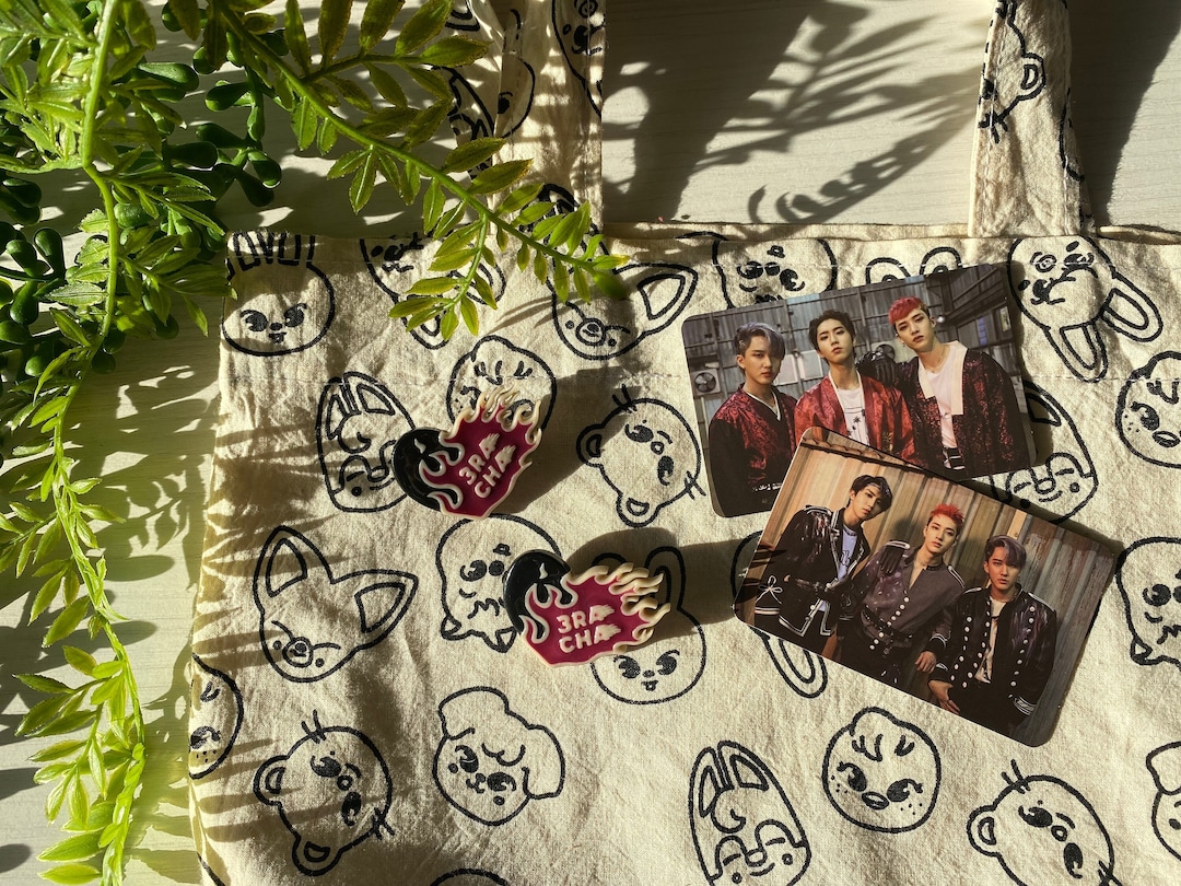3racha-inspired Heart Pin | Awesome Cute Handmade K-pop Stray Kids ...