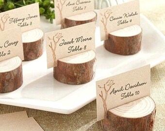 Wedding Table Card Log Holder - Etsy