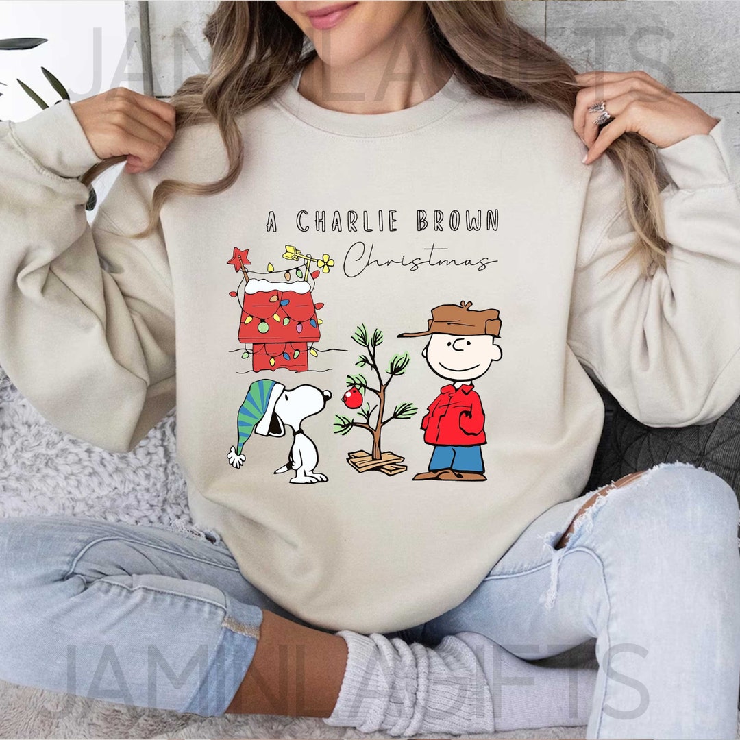 Charlie Brown Christmas Sweatshirt Christmas Cartoon - Etsy