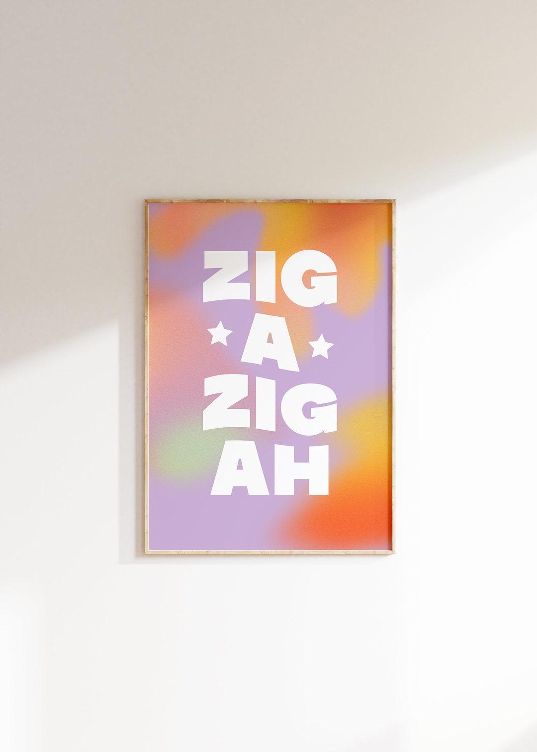 Spice Girls Zig a Zig Ah Song Lyric Print. Colourful Wall Art ...
