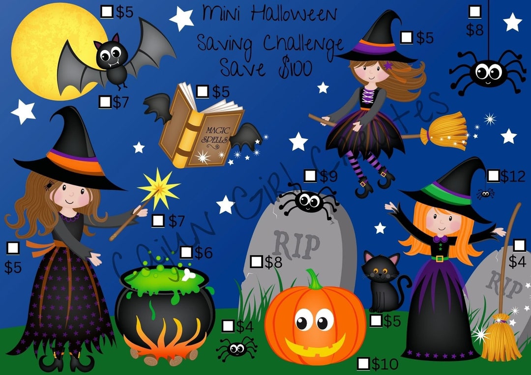 Halloween Mini Savings Challenge - Etsy