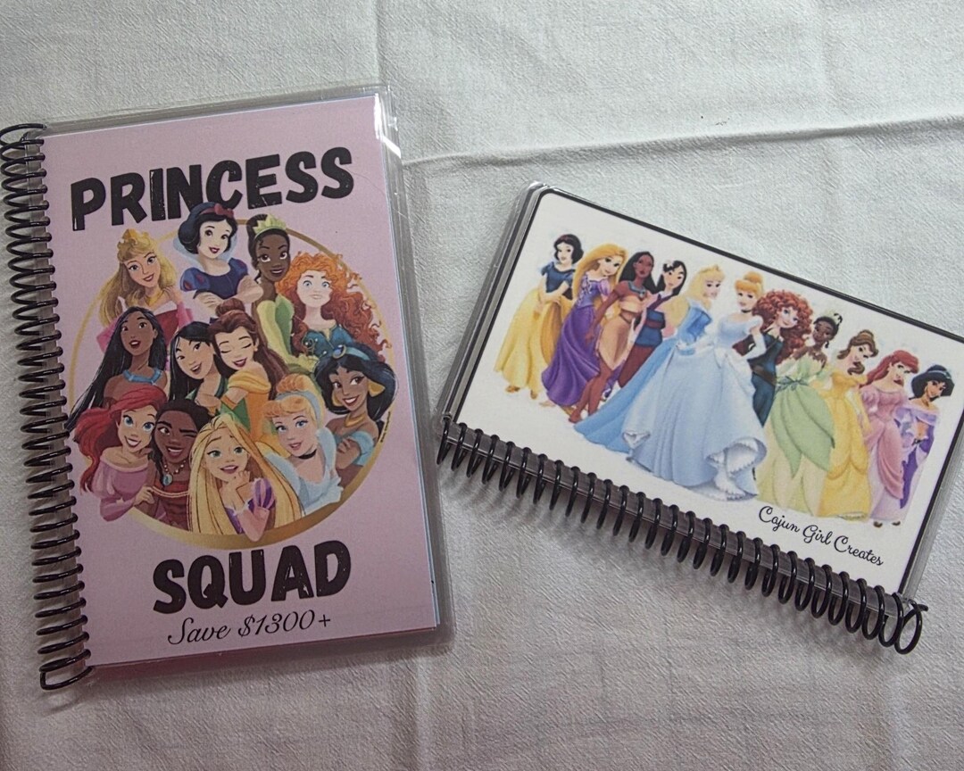 Princess Squad Savings Challenge W/ Saving Envelopes - Etsy