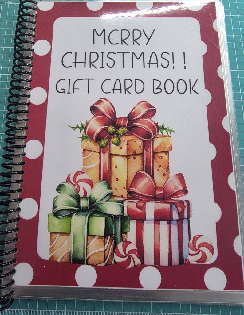 Christmas Gift Card Book - Etsy