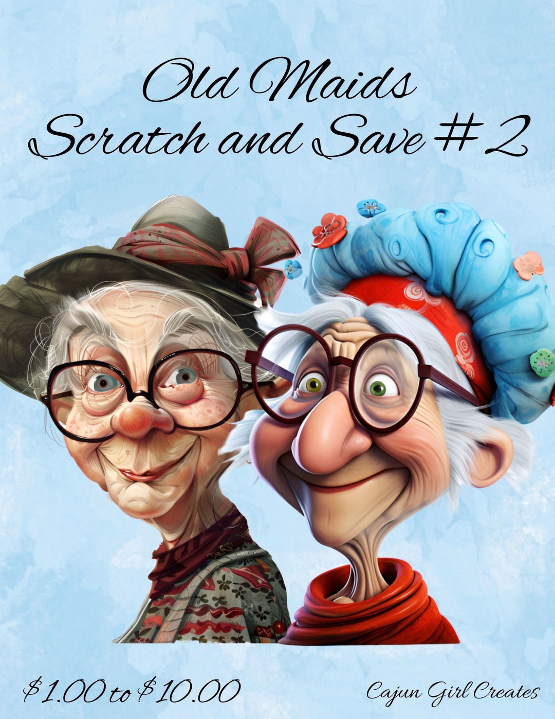 Old Maids Book #2 Scratch and Save - Etsy