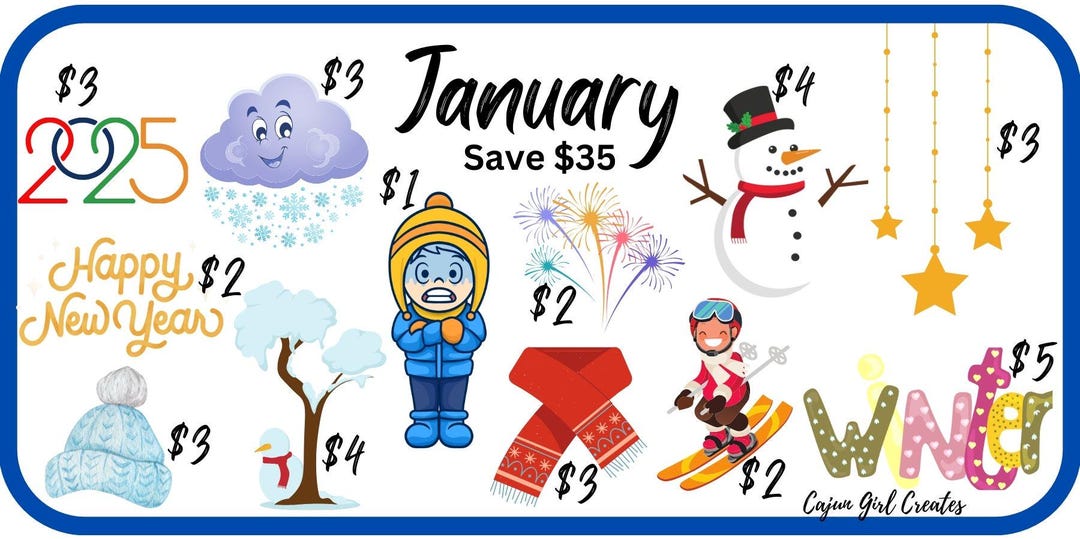 Revised January 2025****12 Month Mini Savings Challenge - Etsy