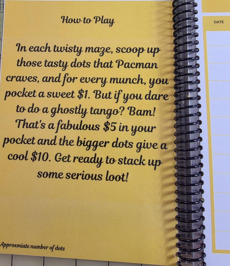 Pacman Savings Challenge - Etsy