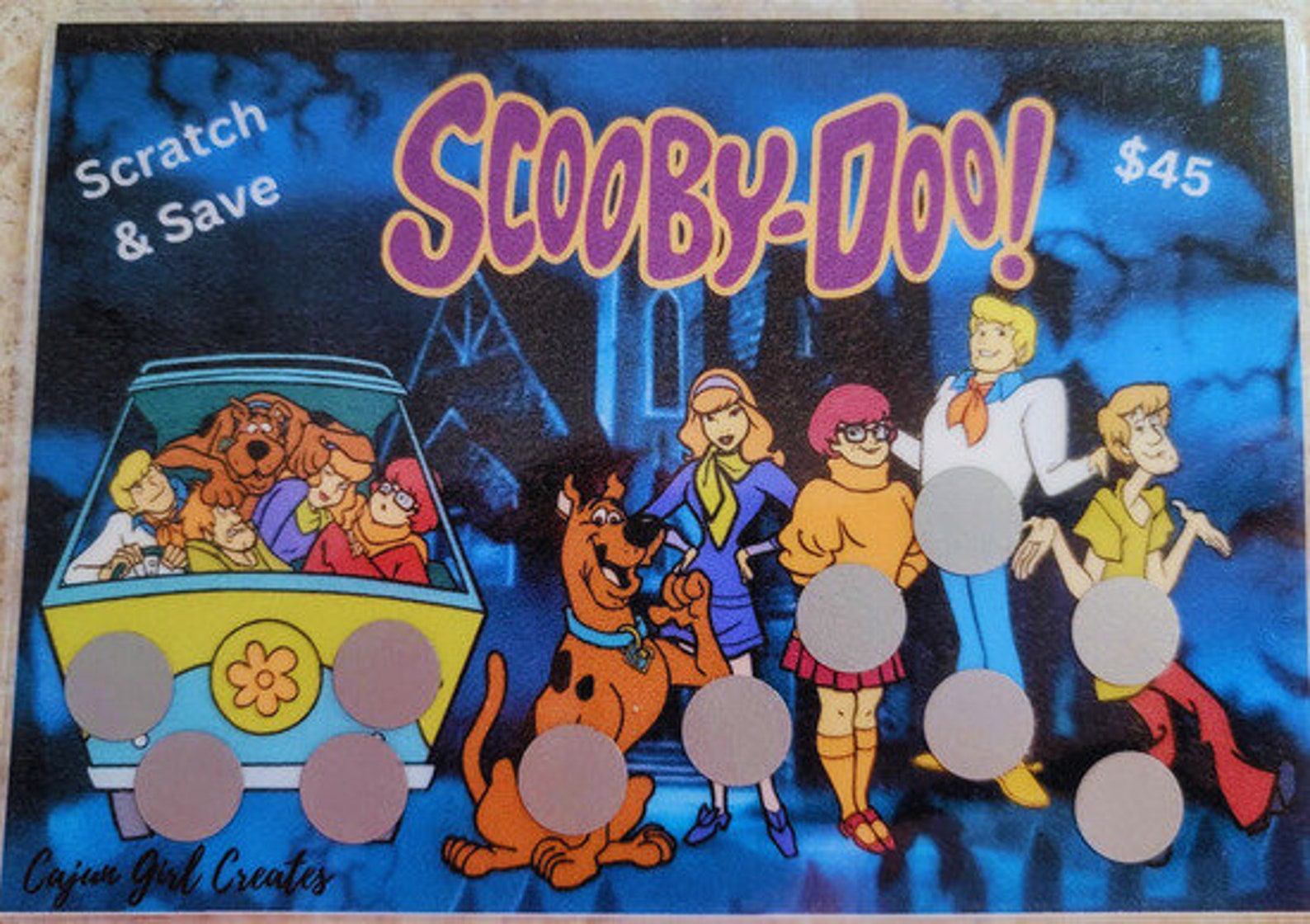 Scooby Doo Mini Scratch and Save Challenge - Etsy