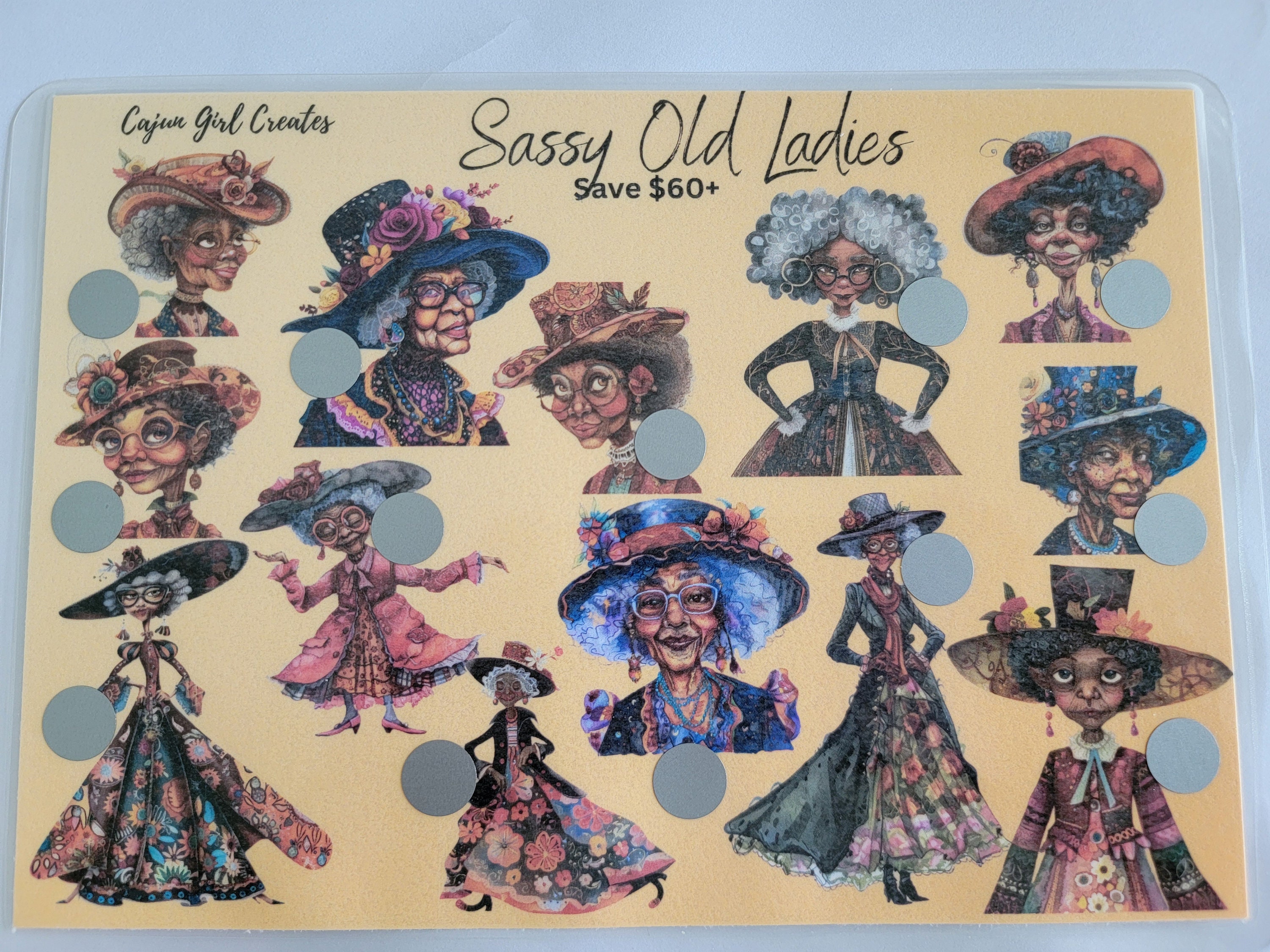 Sassy Old Ladies Low Budget Scratch and Save - Etsy