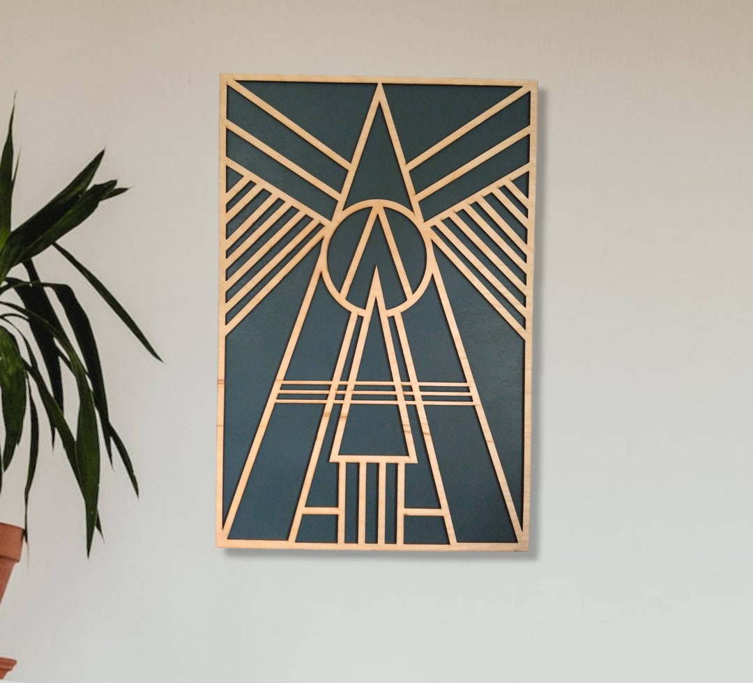 Geometric Rectangle Svg, Geometric Laser Cut File, Mid Century Modern ...