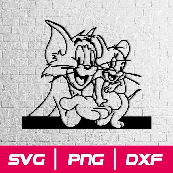 Tom Jerry Svg - Etsy