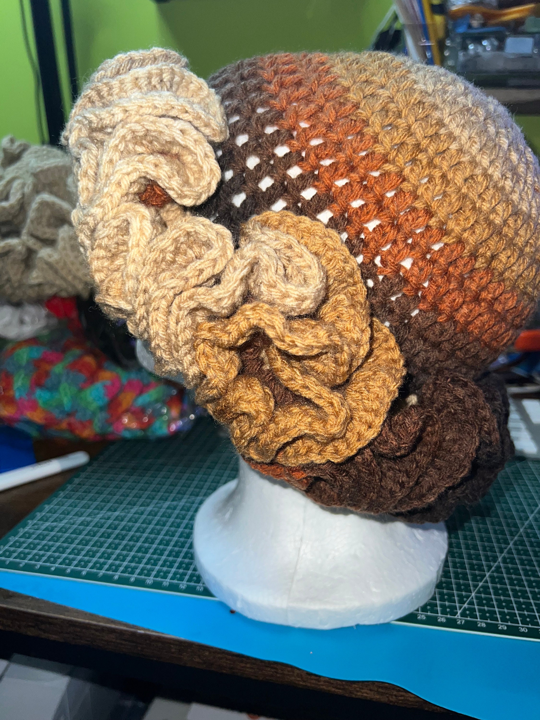 Crochet Ruffle Hat - Etsy