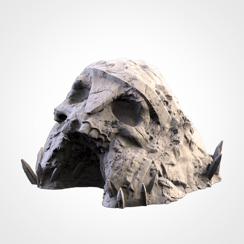 Cursed Ground Skull Rocks Sci Fi Wargaming RPG High Detail Resin ...