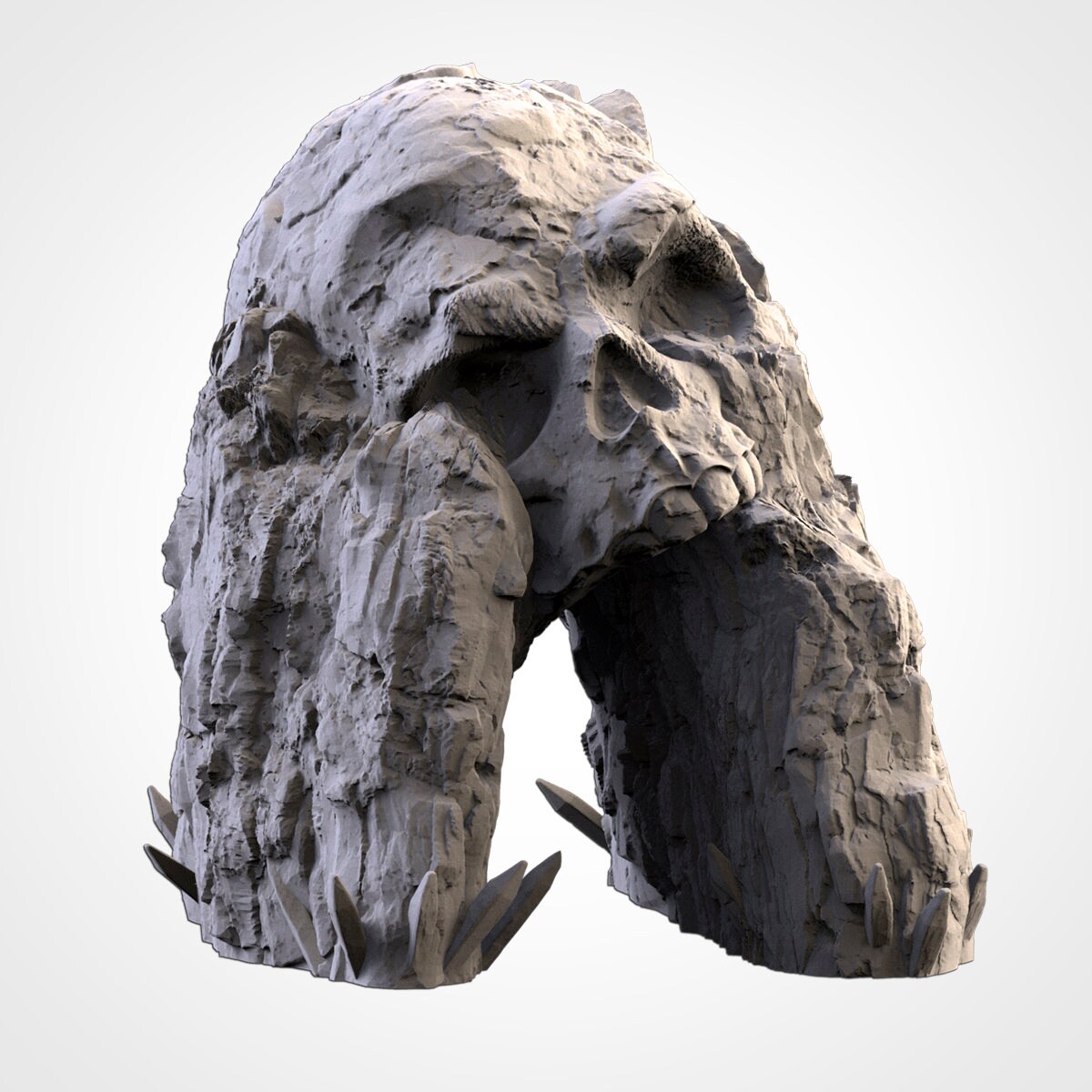 Cursed Ground Skull Rocks Sci Fi Wargaming RPG High Detail Resin ...