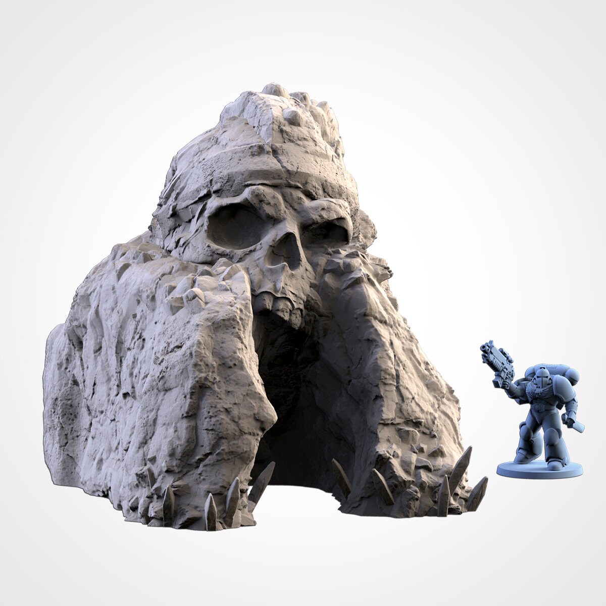 Cursed Ground Skull Rocks Sci Fi Wargaming RPG High Detail Resin ...