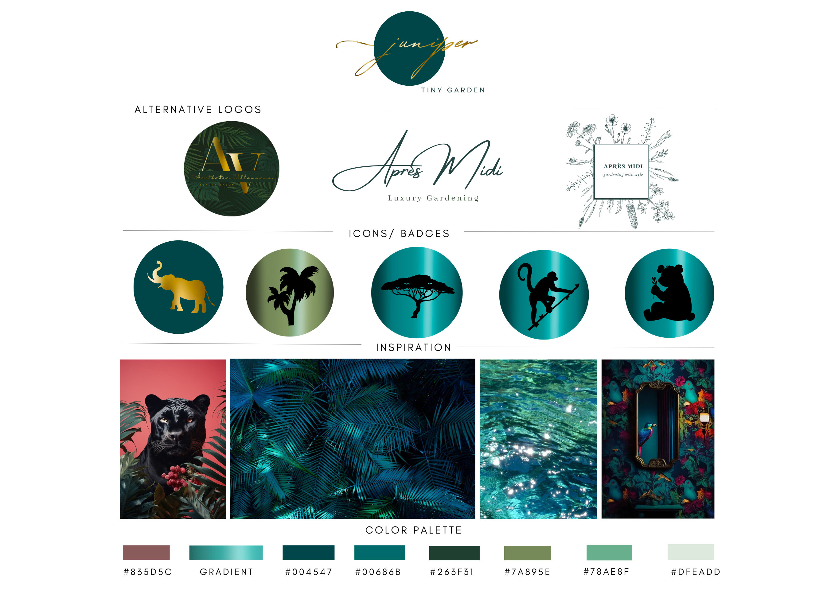 Green Brand Kit, Branding Kit Canva, Green Brand Template, Business ...