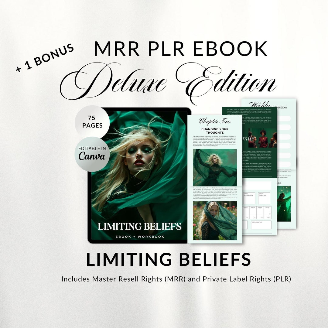 MRR Plr Limiting Beliefs Ebook, Mrr Plr Coaching Book, Mrr Plr Coaching ...
