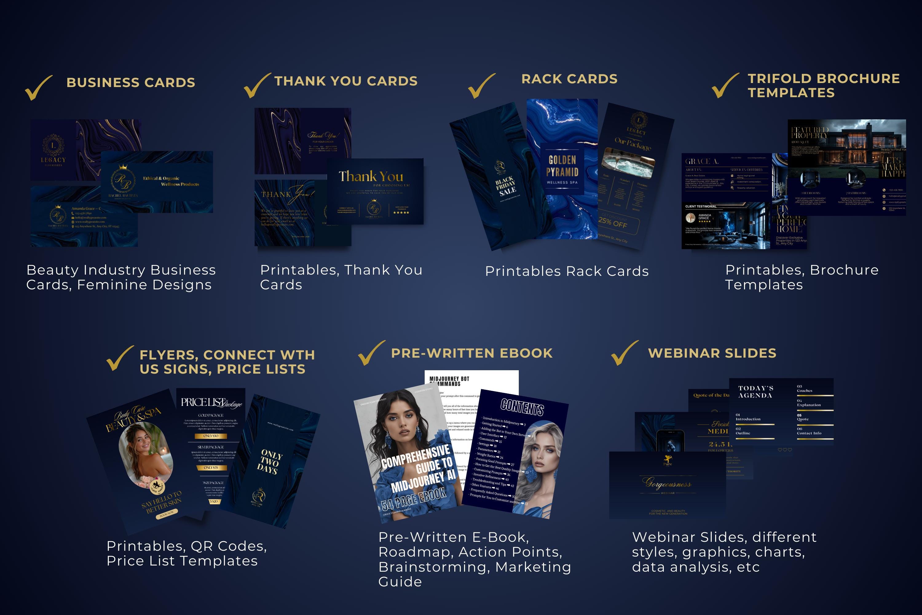 Full Branding Package: 1000 Canva Templates for Social Media, Logos ...