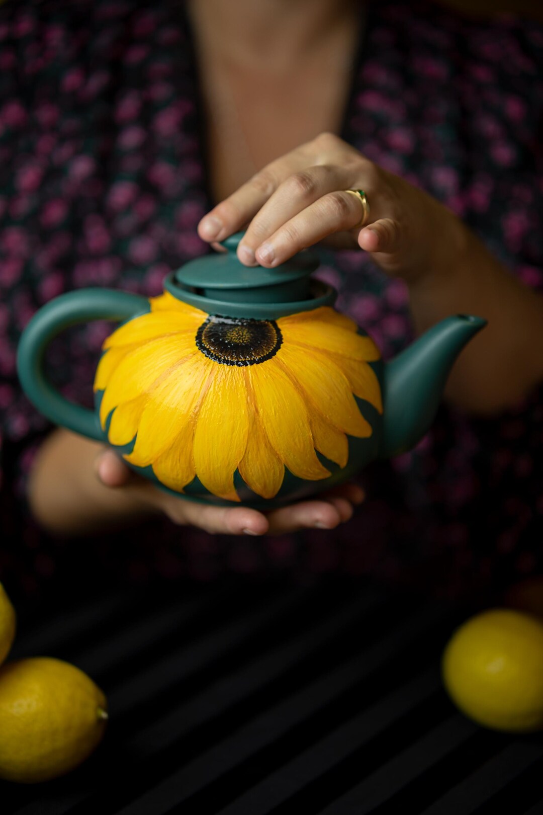 Teapot. Kettle. Sunflower. Perfect Present - Etsy