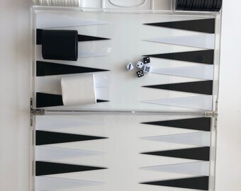 Acrylic Backgammon Set - Etsy