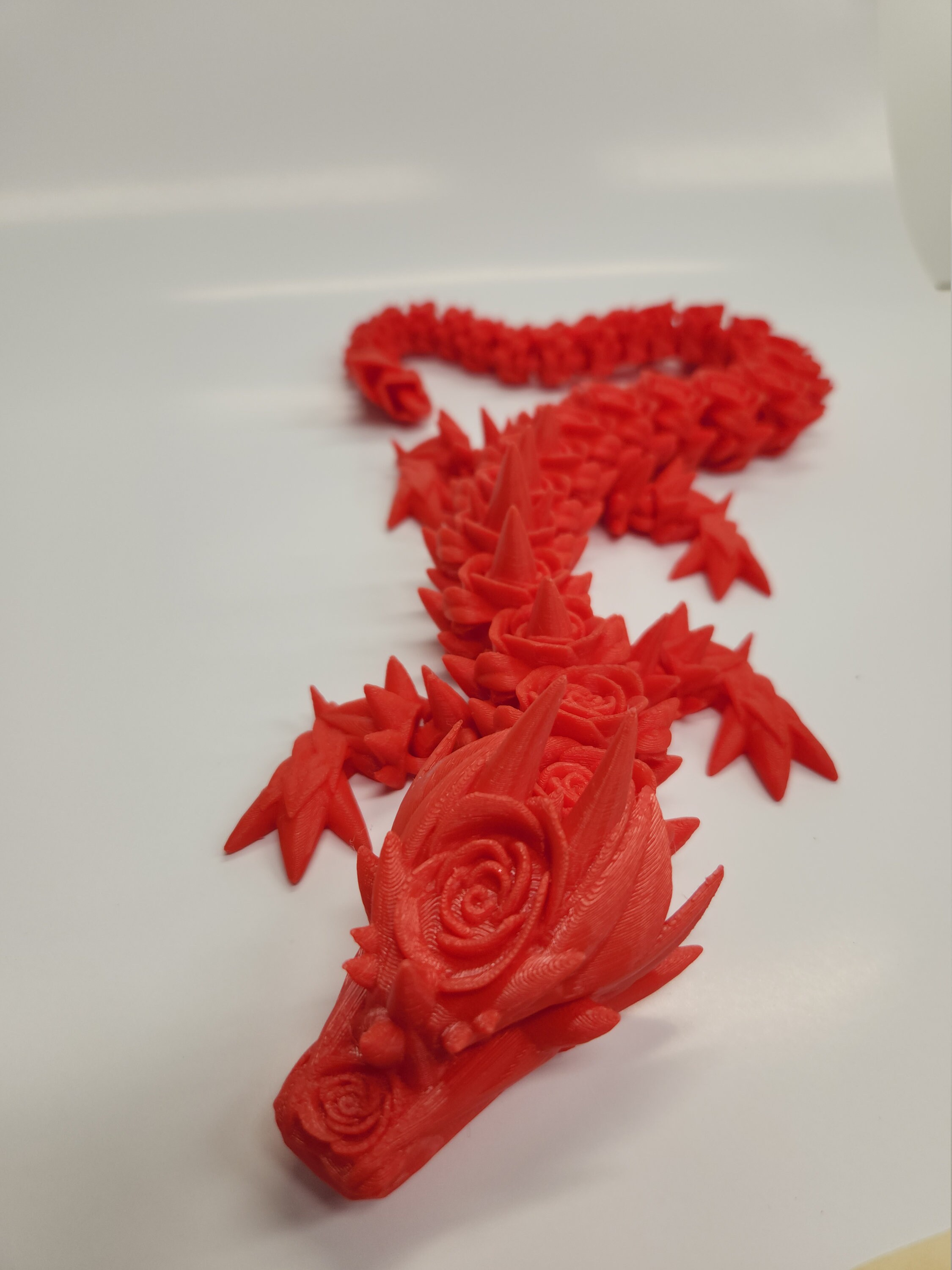 21" Articulating Rose Dragon, Fidget Toy, Wiggle Pet, Articulated Toy ...
