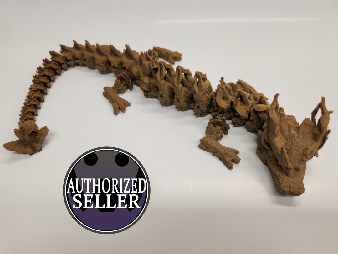19" Articulating Woodland Dragon, Fidget Toy, Wiggle Pet, Articulated ...