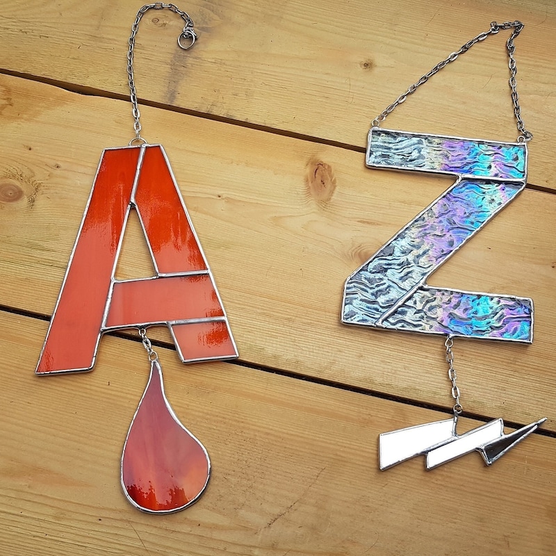 Stained Glass Letters - Etsy