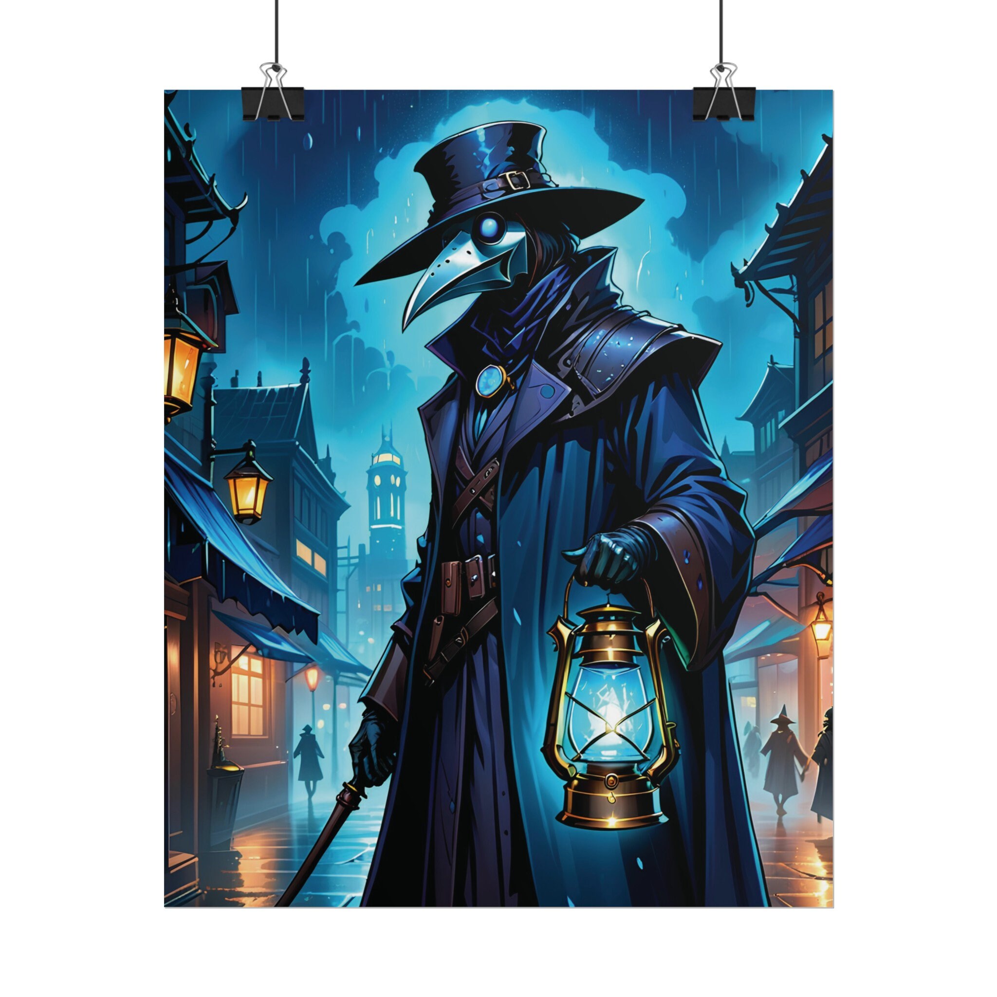 Comic Style Plague Doctor Poster - Etsy
