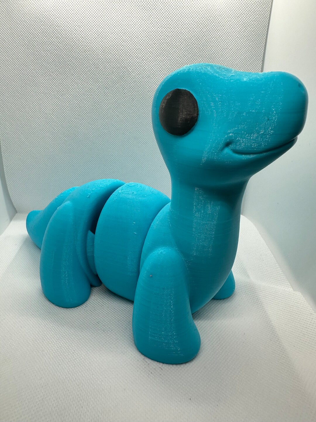 3D Printed Giant Articulated Brontosaurus Sculpture Unique Dinosaur ...