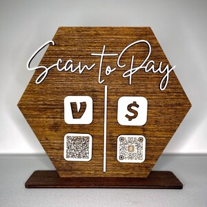 Scannable QR Code Sign | Social Media | Bar Code Sign | Pay Here Sign ...