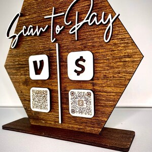 Scannable QR Code Sign | Social Media | Bar Code Sign | Pay Here Sign ...