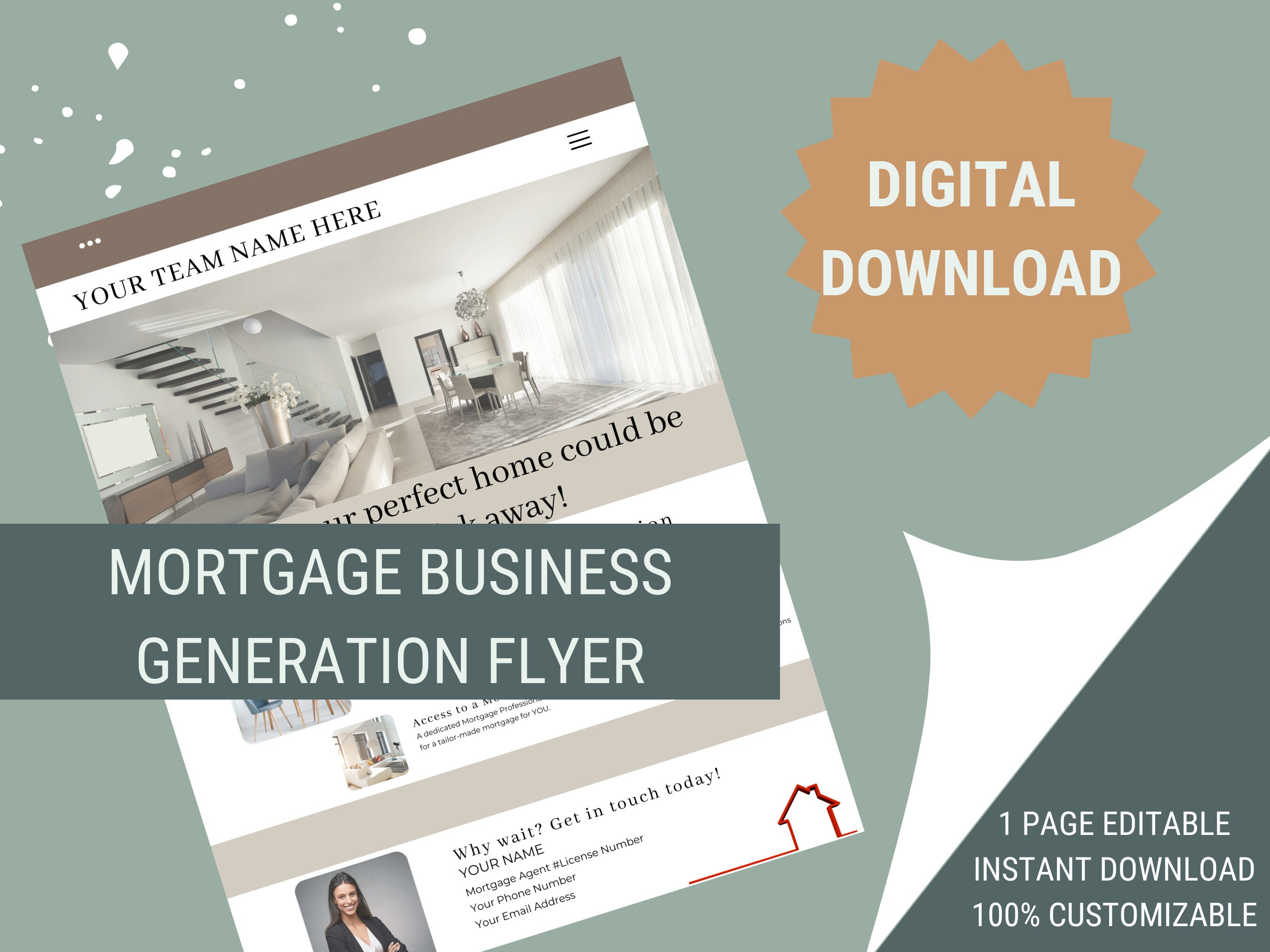 Mortgage Lead Generation Flyer Digital Download - Etsy
