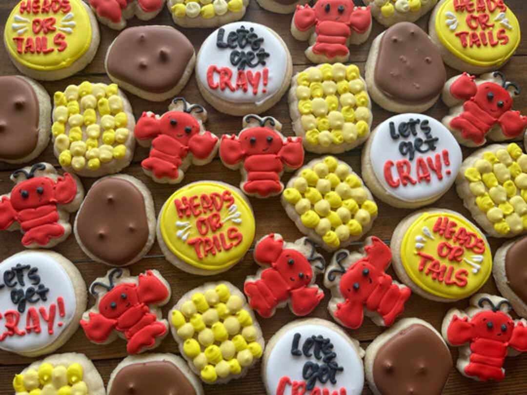 3 Dozen Crawfish Mini Cookies - Etsy