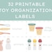 Printable Toy Organization | Ikea Trofast Bin Labels | Playroom ...