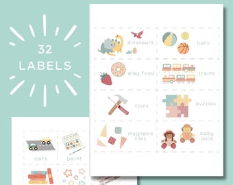 Printable Toy Organization | Ikea Trofast Bin Labels | Playroom ...