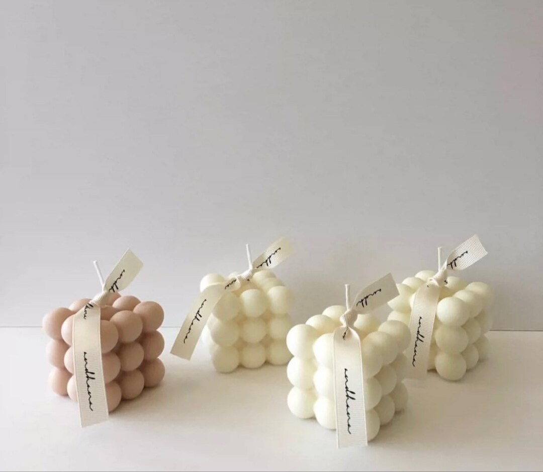 Luxury Home Decor Scented Bubble Cube Candle - Etsy
