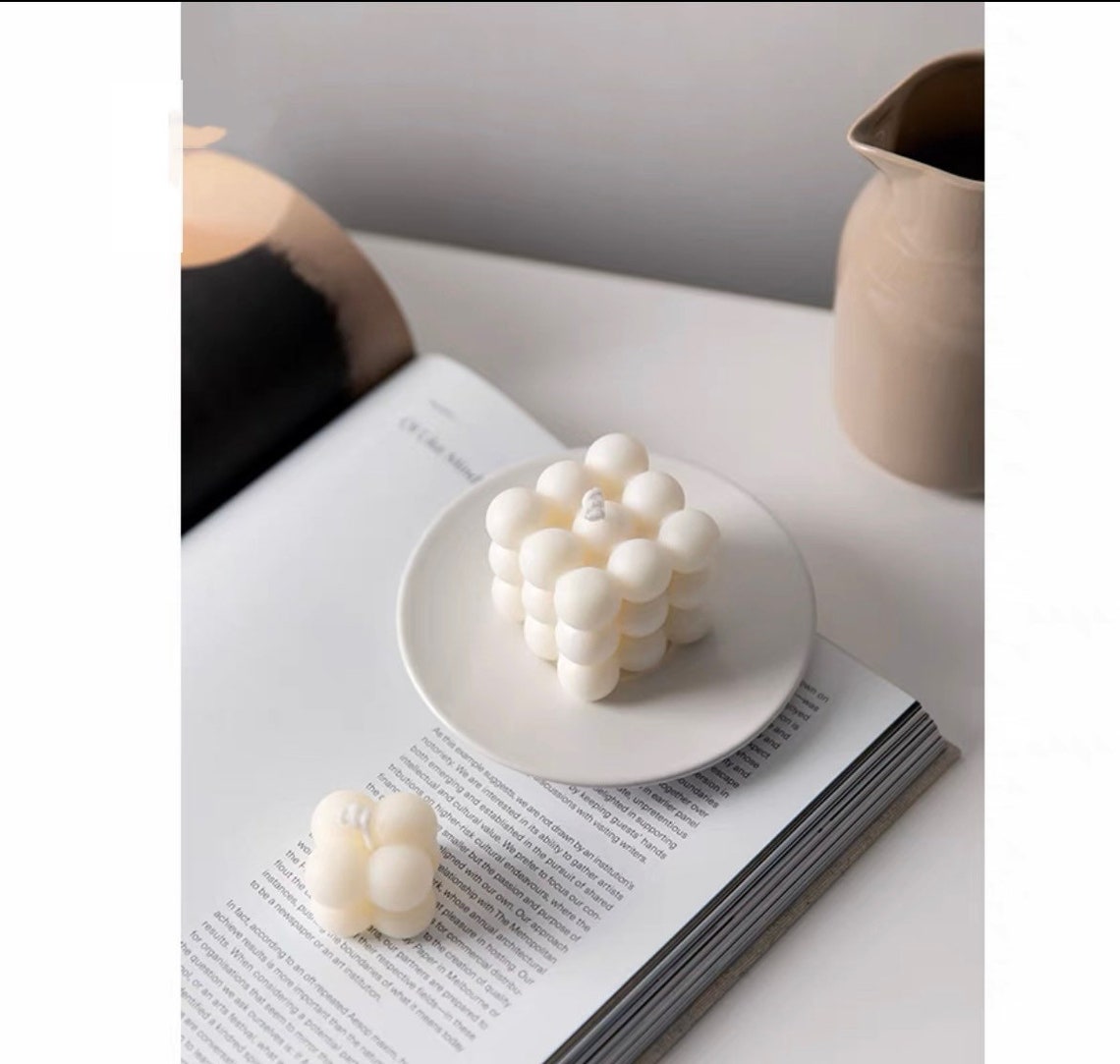 Luxury Home Decor Scented Bubble Cube Candle - Etsy