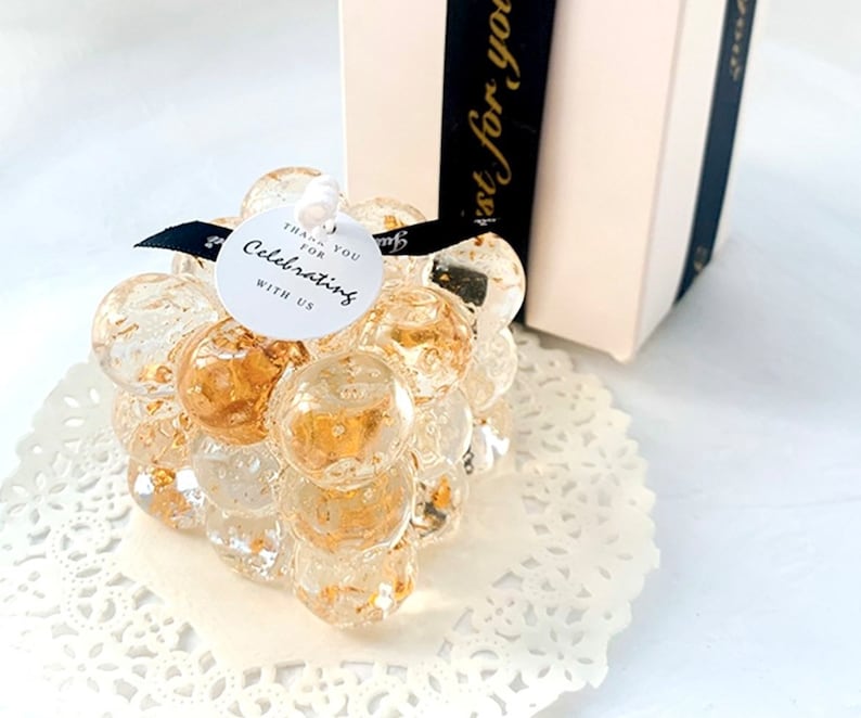 Luxury Home Decor Scented Bubble Cube Candle - Etsy
