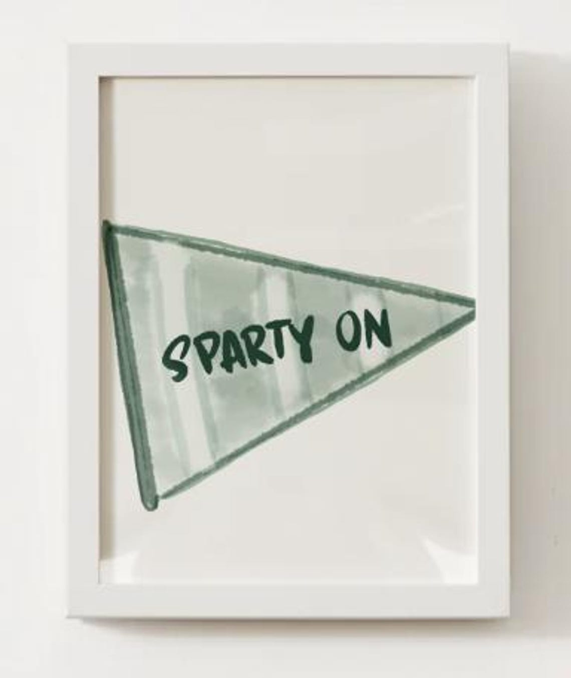 Michigan State Custom Digital College Prints / MSU Dorm Prints - Etsy