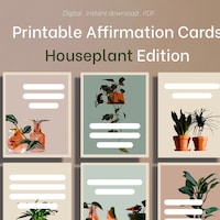 32 Printable Blank Affirmation Cards Positive, Gratitude, Confidence ...