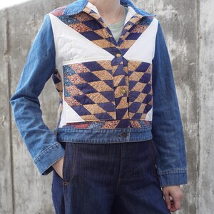 Vintage Texas Star Quilt Coat Jacket With Denim - Etsy