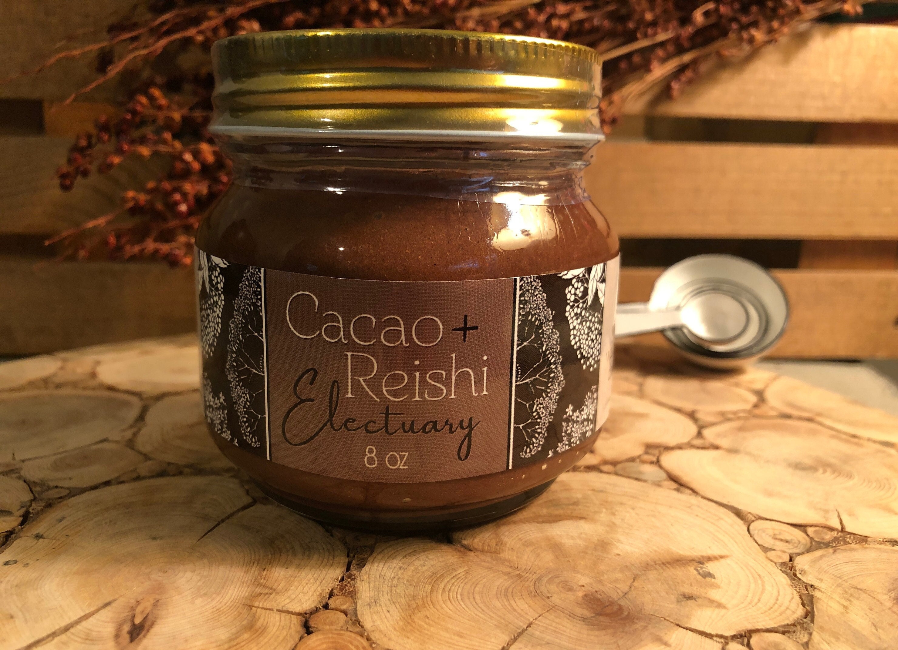 Cacao Reishi Electuary | 8 Oz | Herbal Honey | Spiced Chai | Raw Honey ...