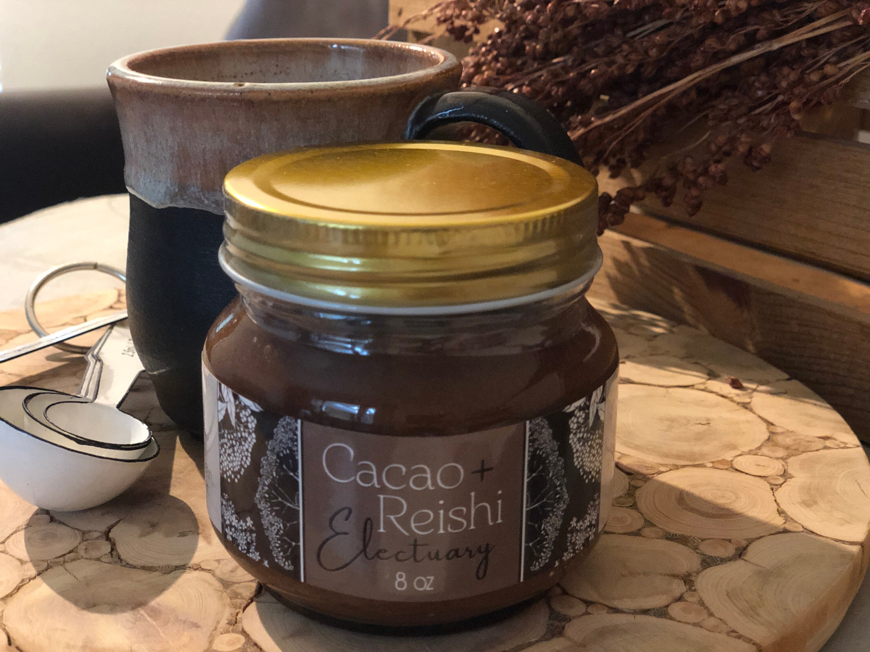 Cacao Reishi Electuary | 8 Oz | Herbal Honey | Spiced Chai | Raw Honey ...